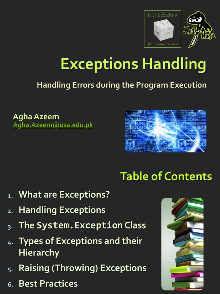 Exception Handling | PDF | Computer Program | Programming Exception Handling | PDF | Computer Program | Programming