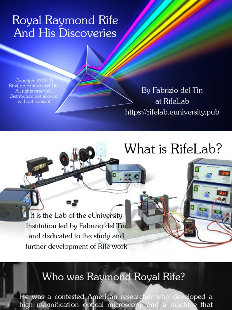 Royal Raymond Rife and His Discoveries | PDF | Ultraviolet ...