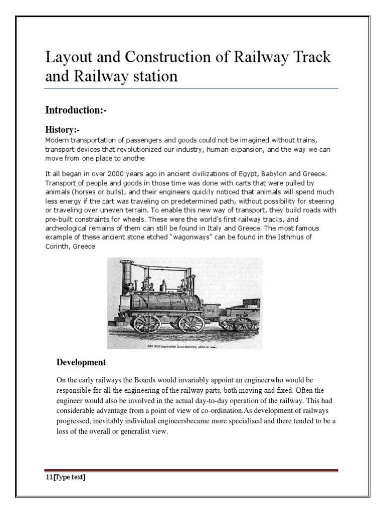 Layout & Construction of Railway Track | PDF | Track (Rail Transport ...