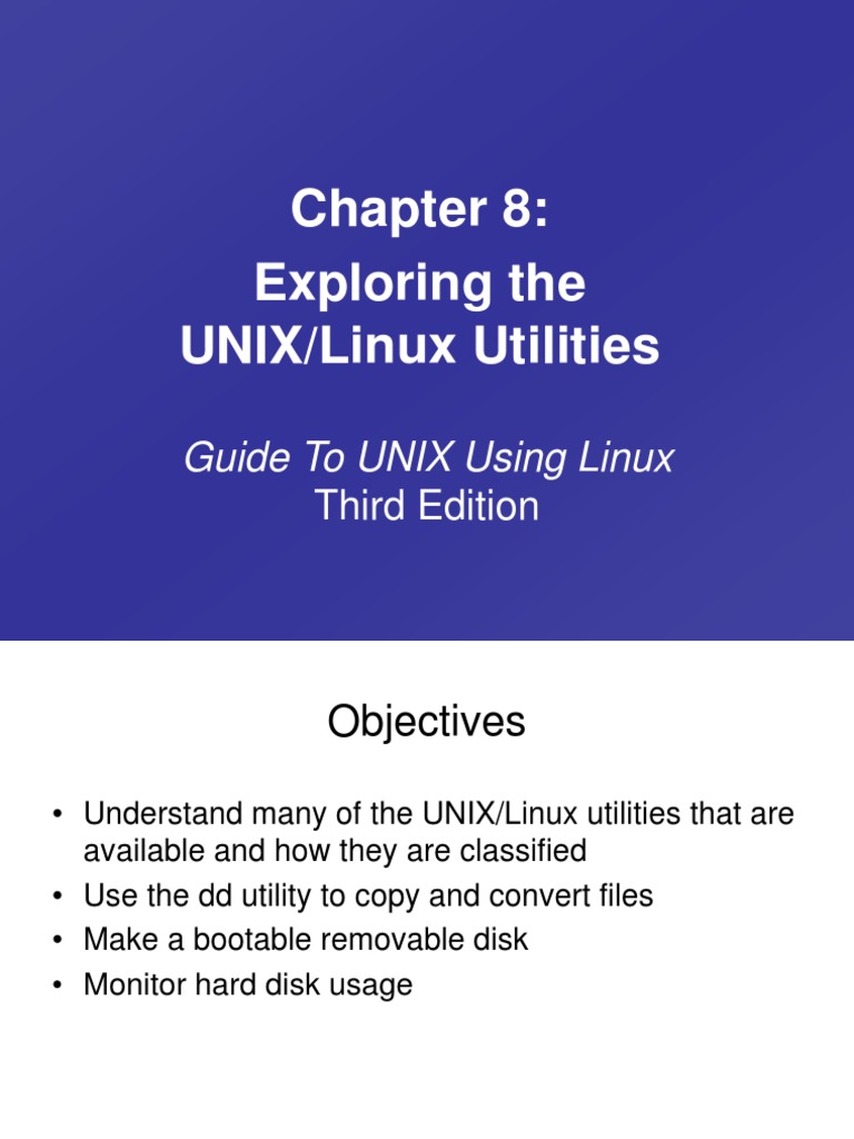 Exploring The UNIX/Linux Utilities | Download Free PDF | Unix | Computer File