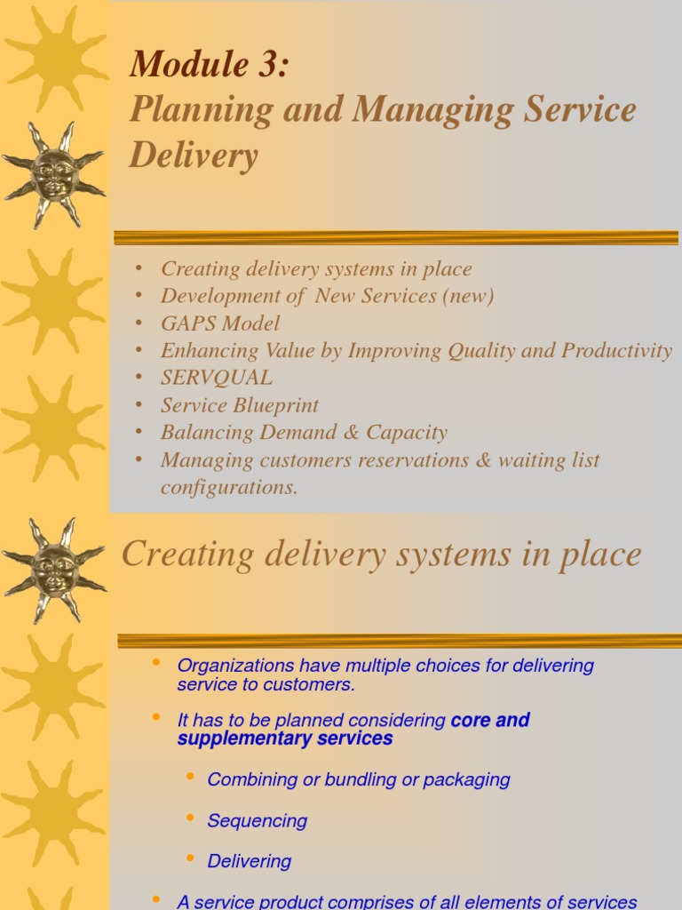 Planning and Managing Service Delivery | PDF | Innovation | Strategic ...