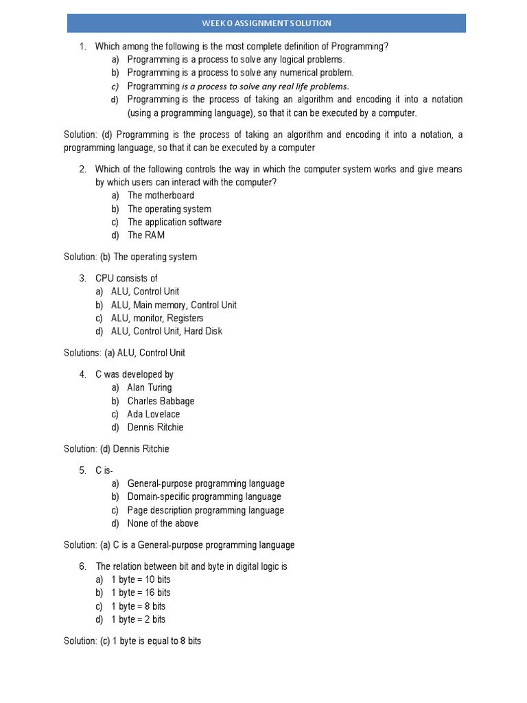 Nptel Joy Of Computing Using Python Pdf Programming Language Bit