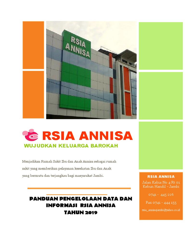 Panduan Pengelolaan Data Dan Informasi Rsia Annisa | PDF