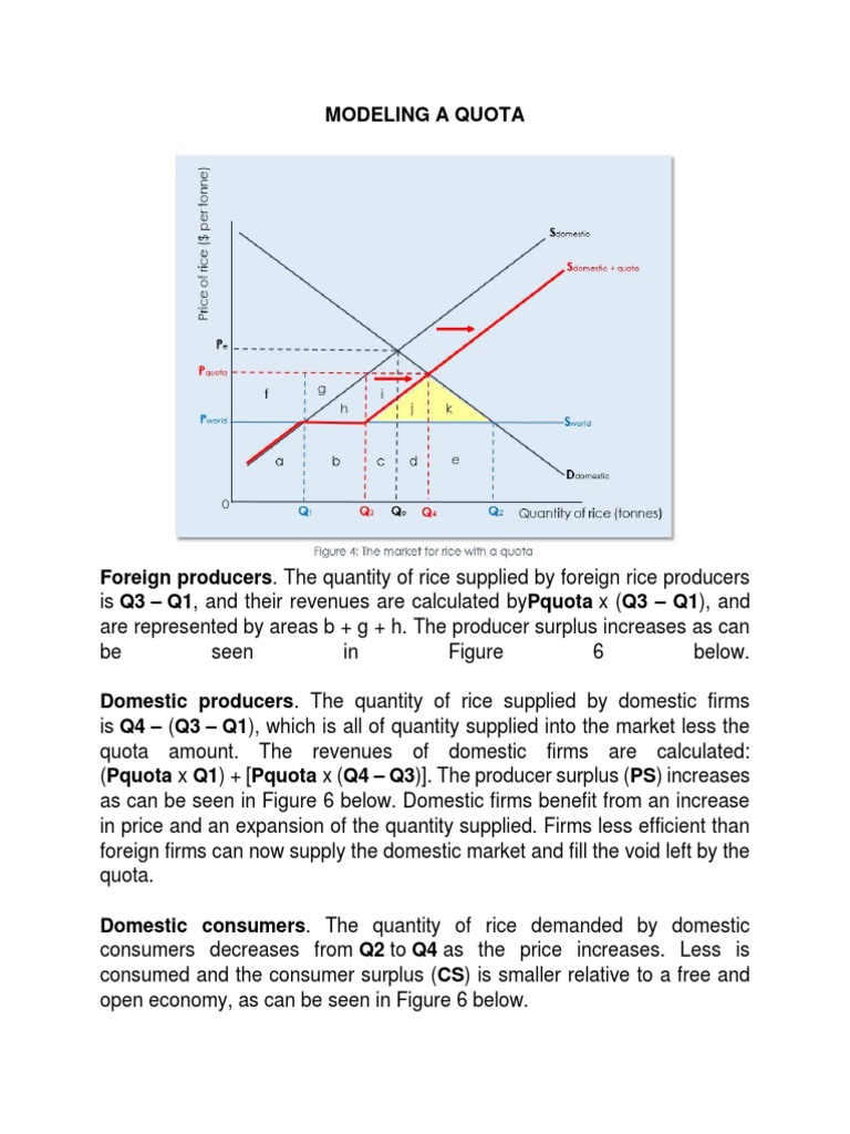 Modeling A Quota | PDF | Economic Surplus | Microeconomics