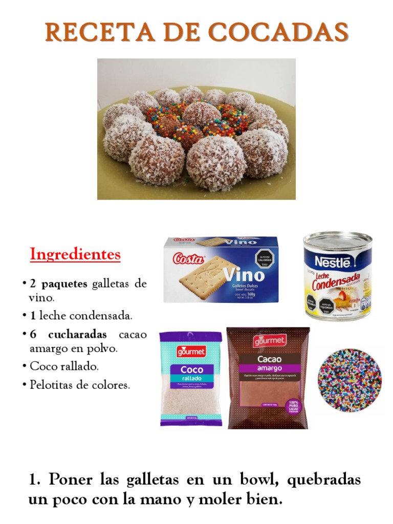 Receta de Cocadas | PDF