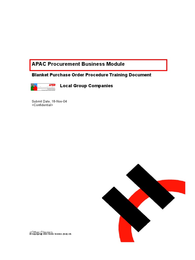 Blanket Purchase Order | PDF | Invoice | Point Of Sale