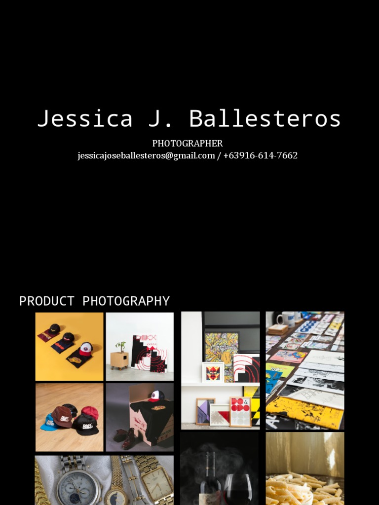 Jessica J. Ballesteros: Photographer | PDF | Photographer | Museology