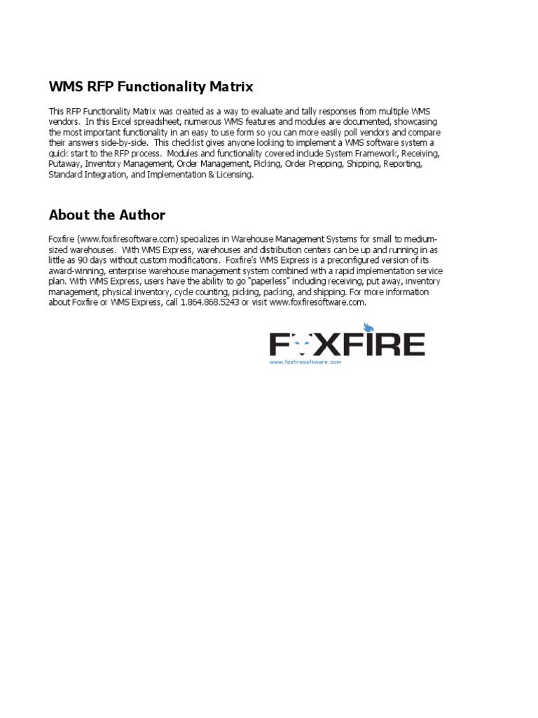 Warehouse Management Inventory Checklist Template Example | PDF ...