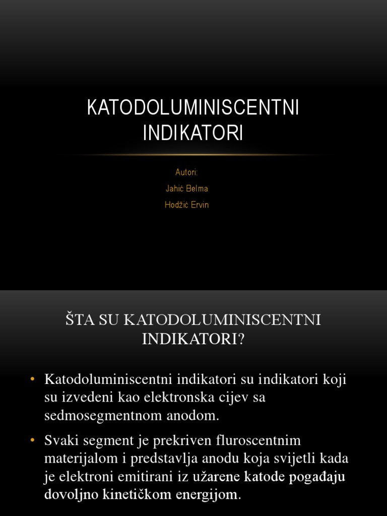 Katodo Belma I Sipa Luminiscencija | PDF
