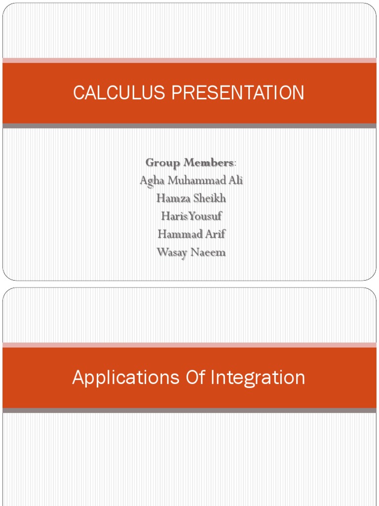 Calculus Presentation | PDF
