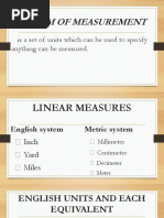 Mod3 Perform Mensuration Calculation - 1 | PDF | Foot (Unit) | Inch