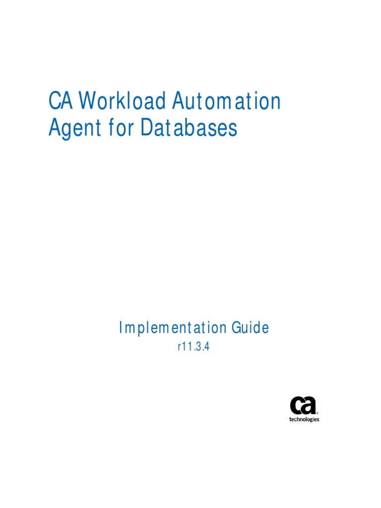 WA Agent For Databases Impl r11.3.4 ENU | PDF | Oracle Database | Microsoft Sql Server