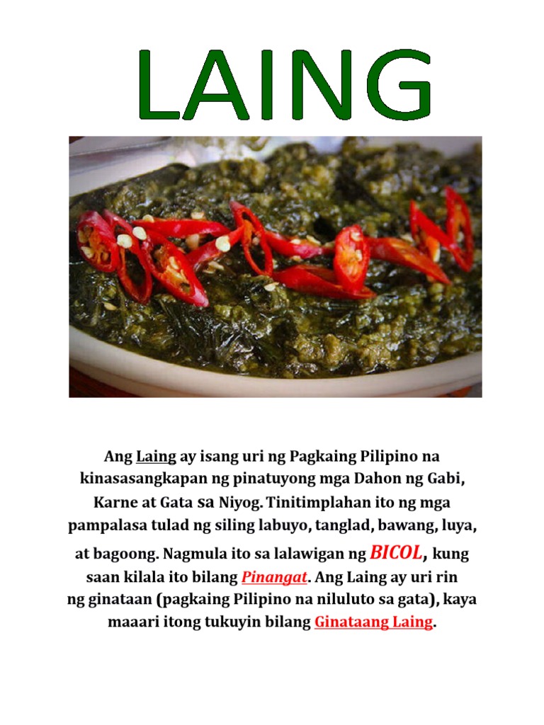 Pagkaing Pinoy | PDF
