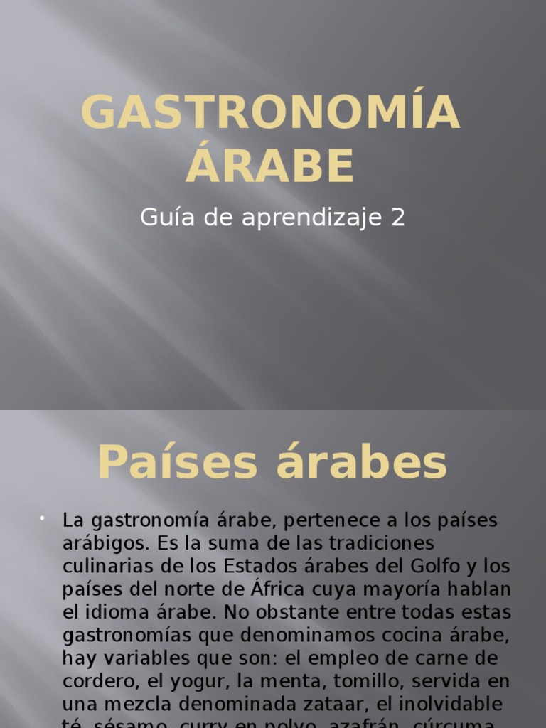 Delicias de la Gastronomía Árabe | PDF | Cocina española | Postres