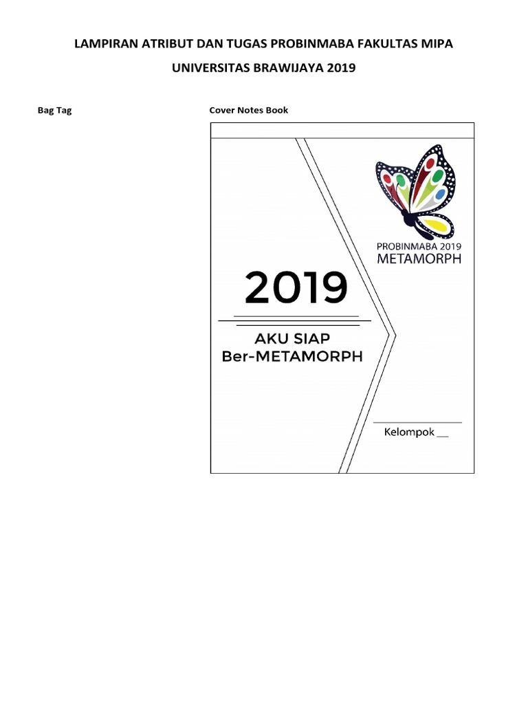 Lampiran Atribut Dan Tugas Probinmaba Fakultas Mipa Universitas ...