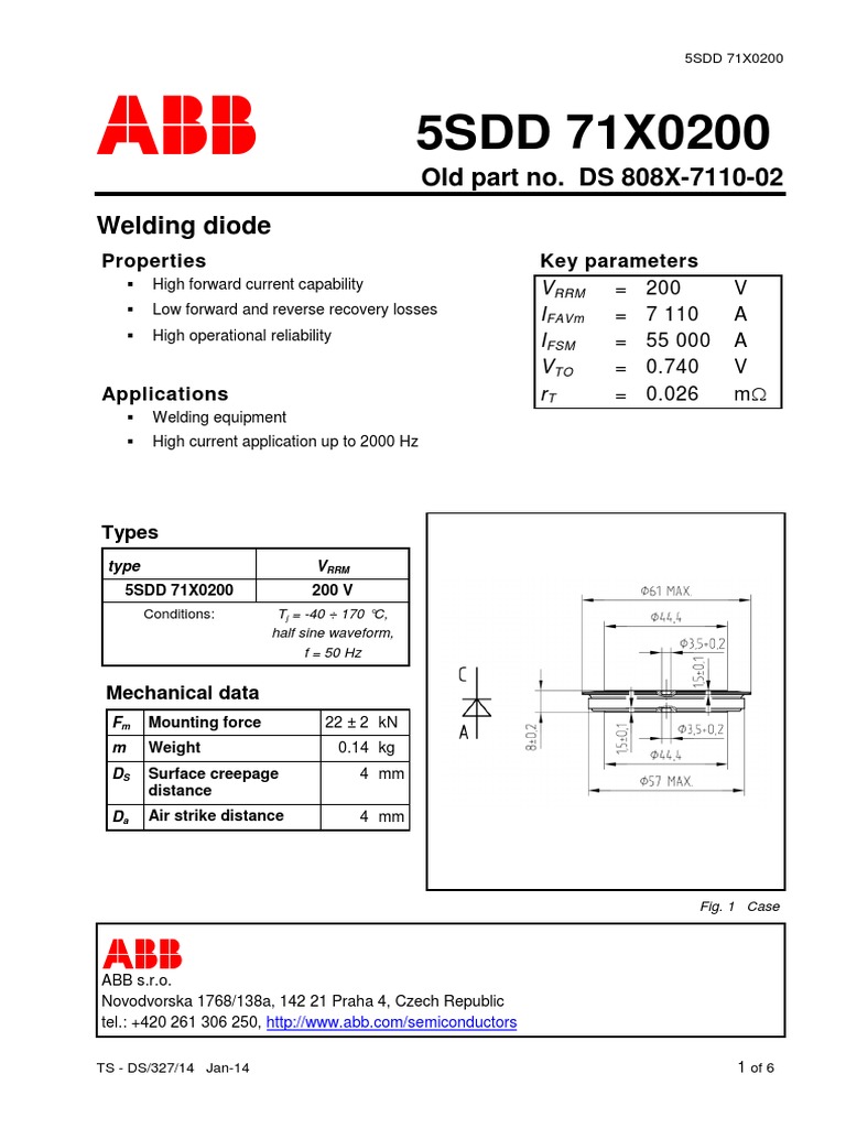 Technical Specifications and Performance Characteristics of ABB Welding ...