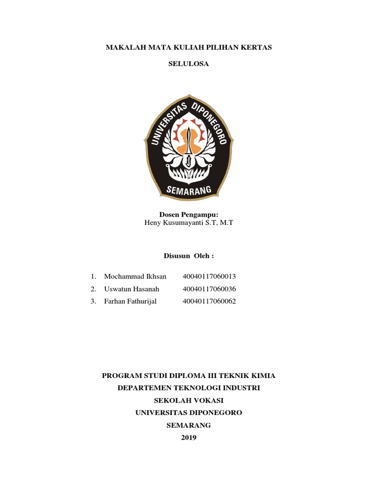 Selulosa: Jenis, Sifat, dan Penggunaan | PDF | Sains & Matematika