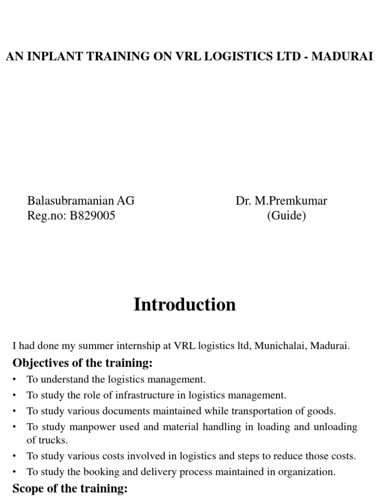 VRL Report | Download Free PDF | Transport | Cargo