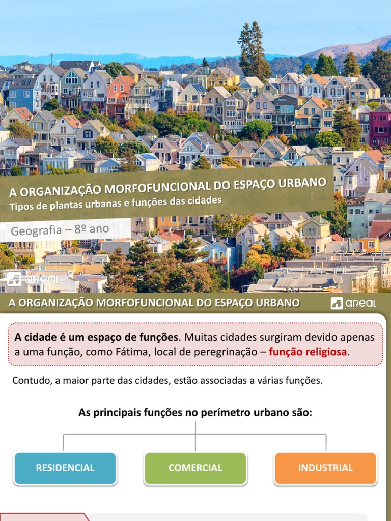 As Funções Urbanas e As Plantas Das Cidades | PDF | Cidade | Subúrbio