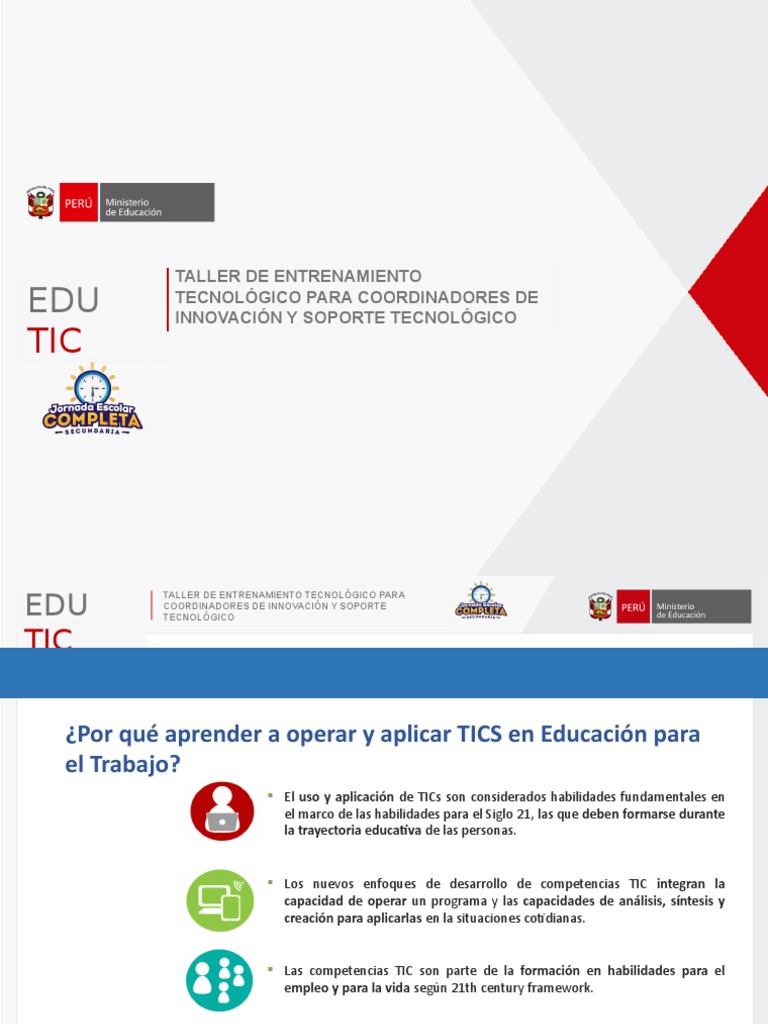 01 Presentación Lineamientos Generales de EPT | PDF | Tecnología de información y comunicaciones ...