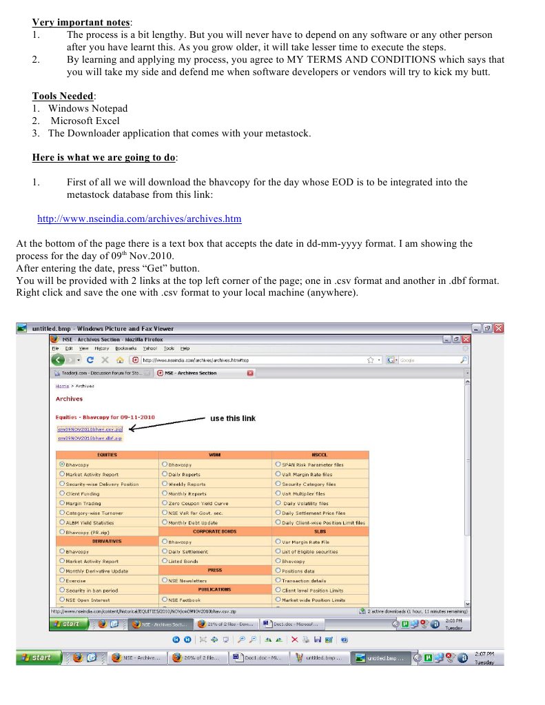 Integrating NSE EOD Data into Metastock | PDF | Comma Separated Values ...