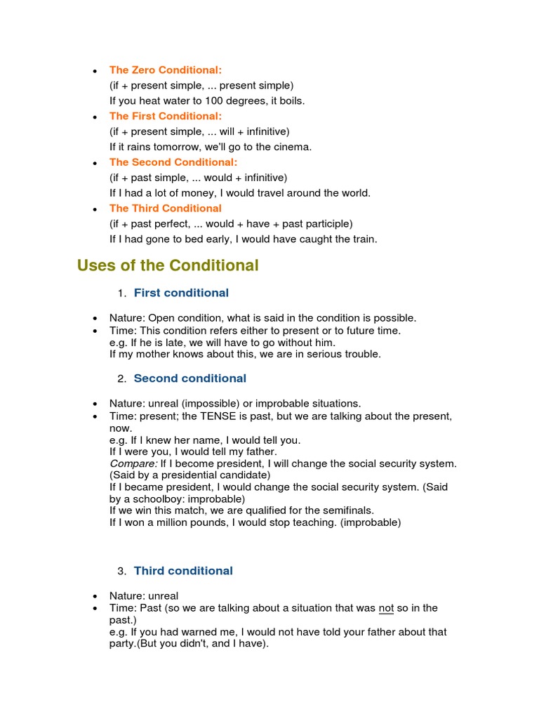 Conditional Theory | PDF