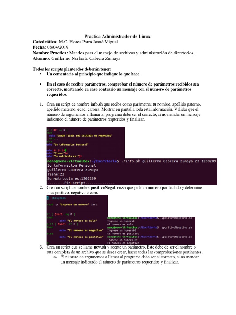 Practica Administrador de Linux | PDF | Archivo de computadora | Ingeniería Informática