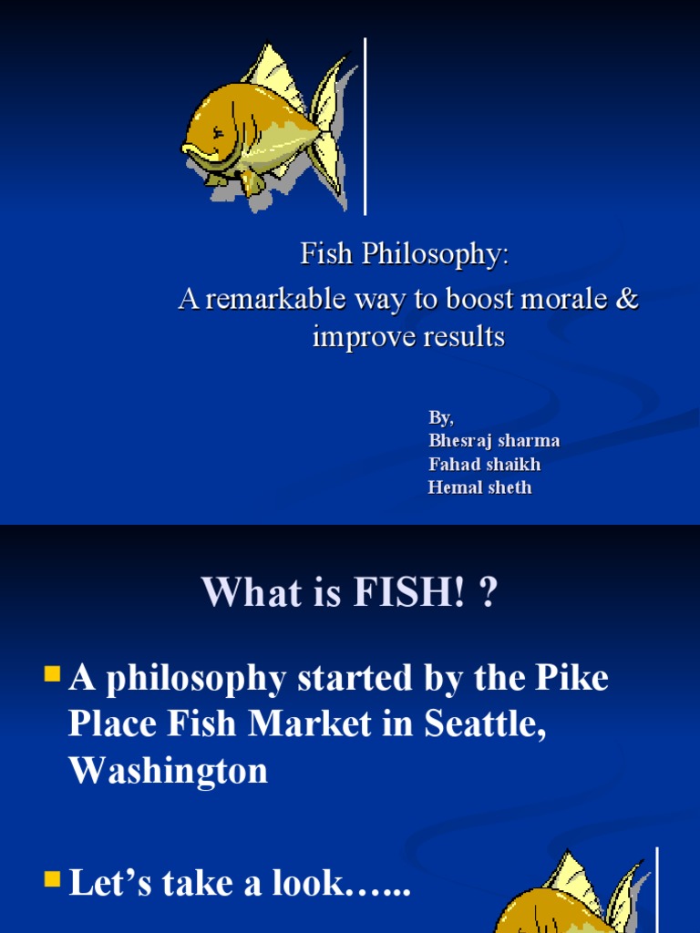 Fish Philosophy: A Remarkable Way To Boost Morale & Improve Results ...