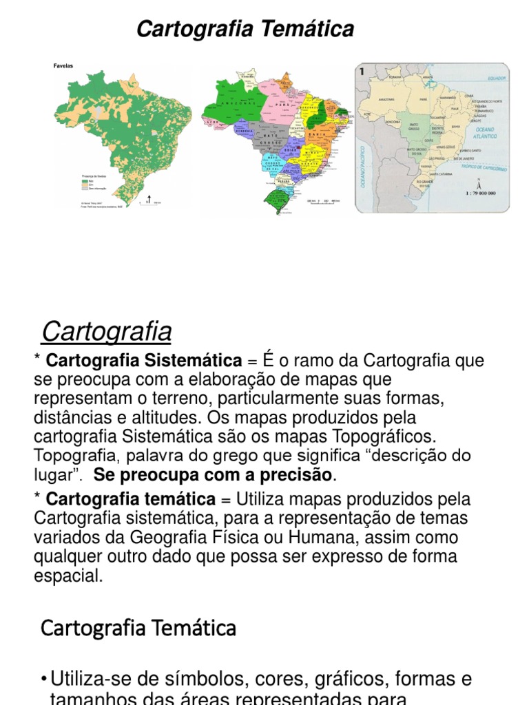 Cartografia Temática | PDF | Cartografia | Mapa