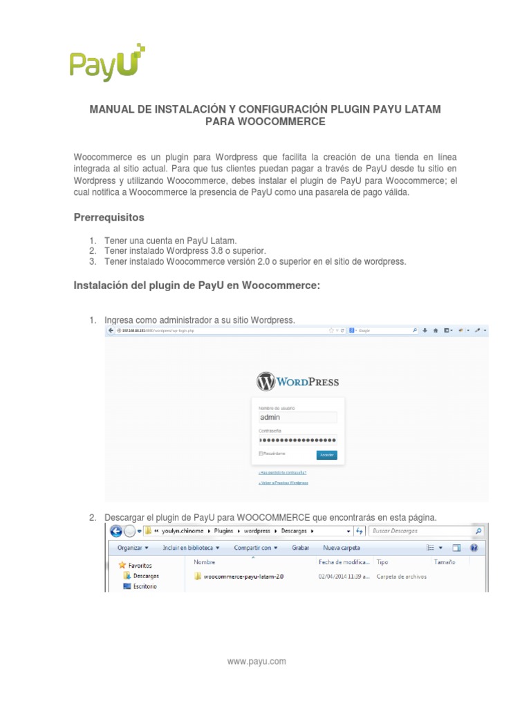 Payu Manual Woocommerce PDF | PDF | Word Press | Point and Click