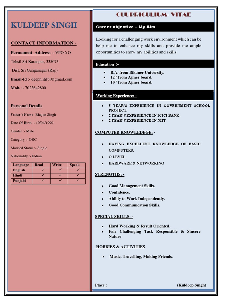 Deep Resume | PDF | Behavior Modification | Psychological Concepts