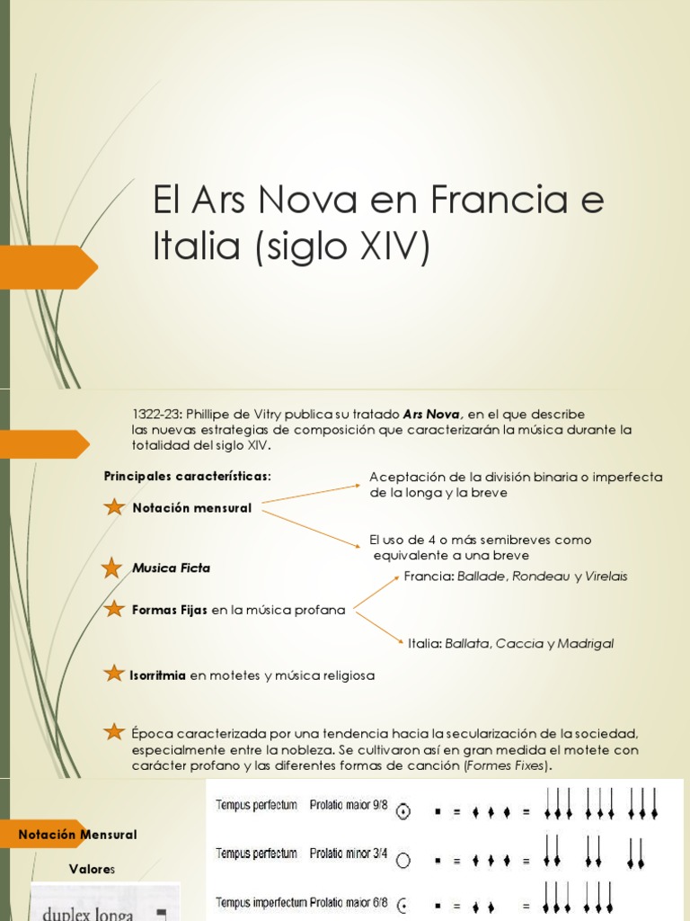 Ars Nova en Francia e Italia | PDF | Música del sur de Europa ...