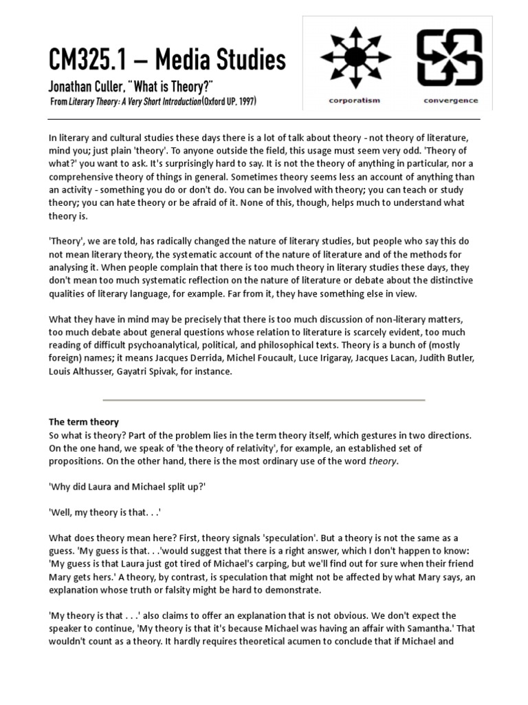 Understanding Literary Theory Explained | PDF | Common Sense | Theory