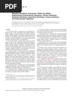 ASTM E140 - Hardness Conversion Table For Metals Relationship | PDF ...