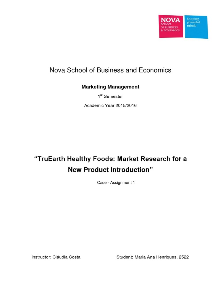 TruEarth Case Solution | PDF | Pizza | Foods