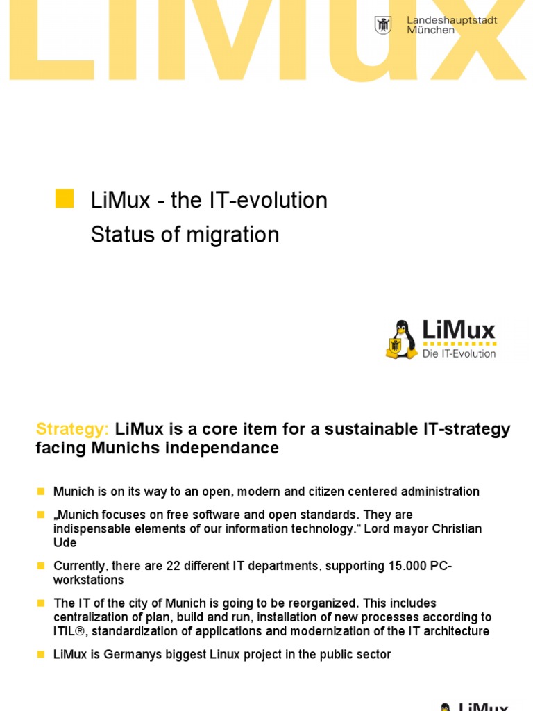 Praesentation LiMux Engl - Web | PDF | Application Software | Computing