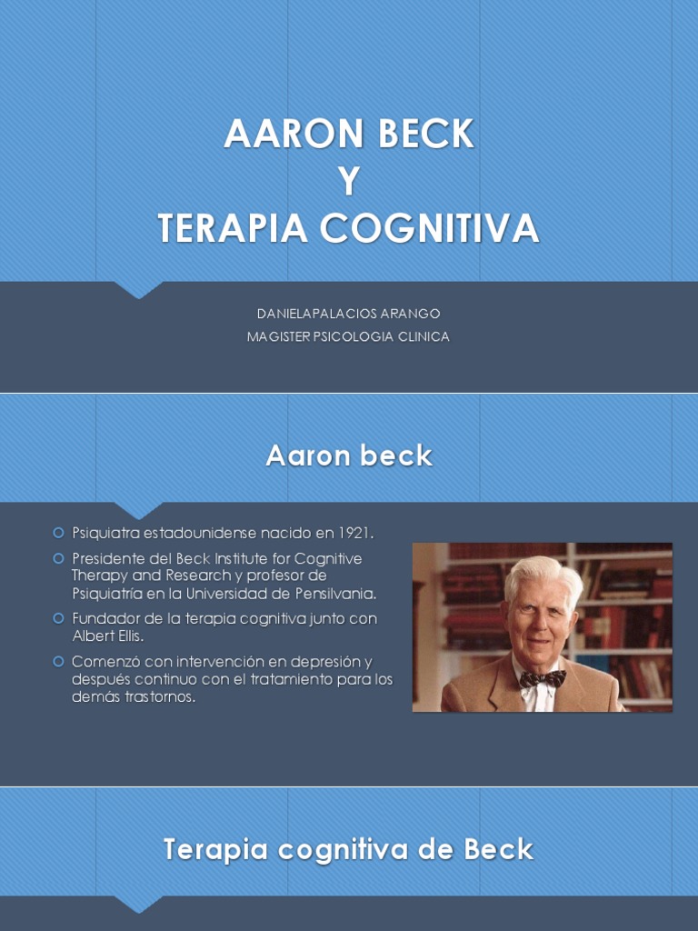 Aaron Beck | PDF | Terapia cognitiva | Psicoterapia