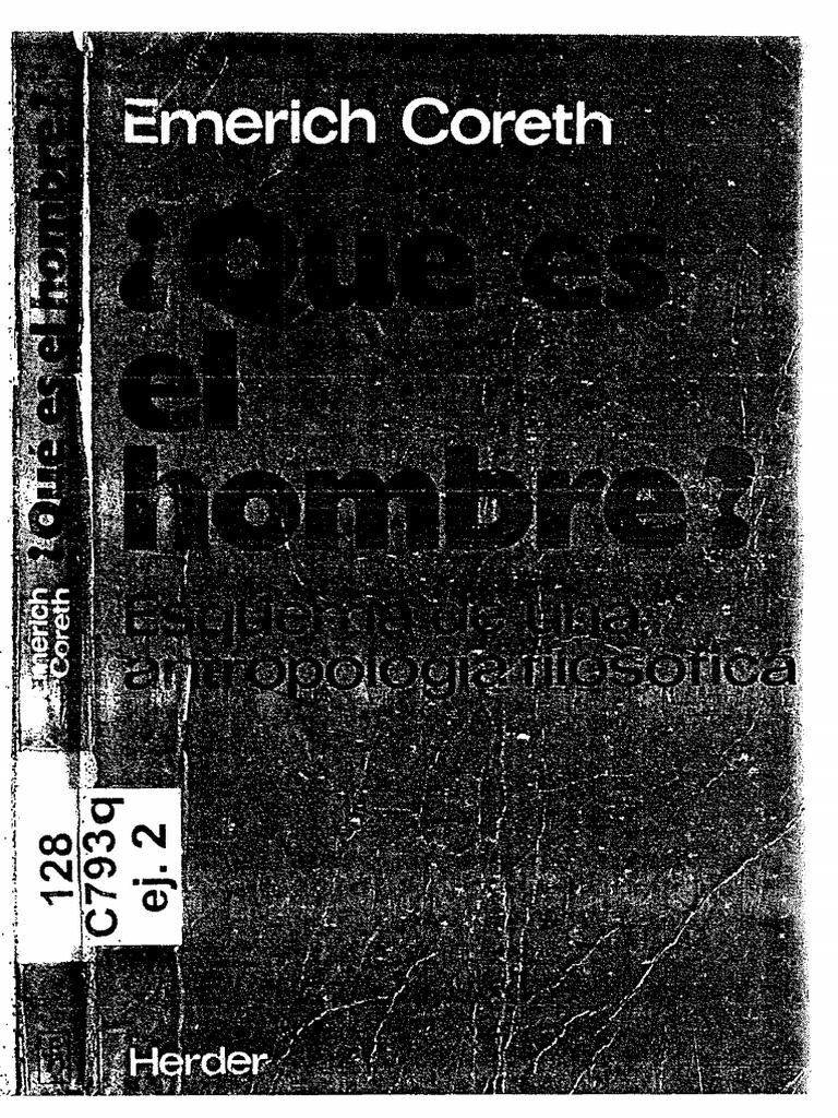 Que Es El Hombre de Emerich Coreth 1 | PDF | Alma | Esencia