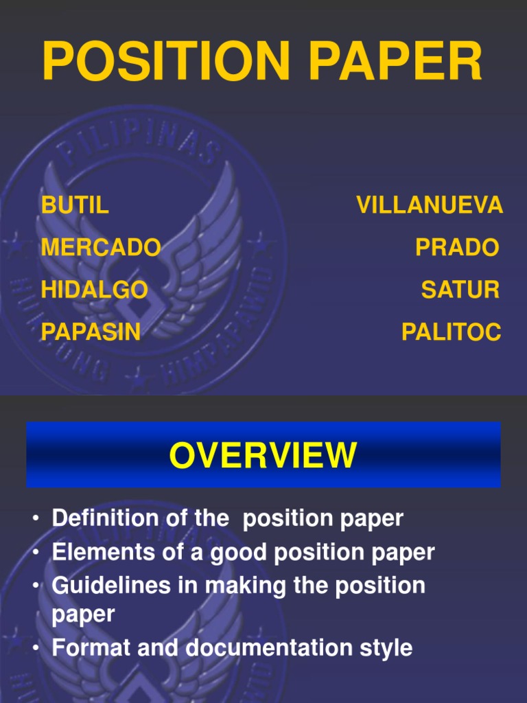 Position Paper | PDF | Citation | Academia