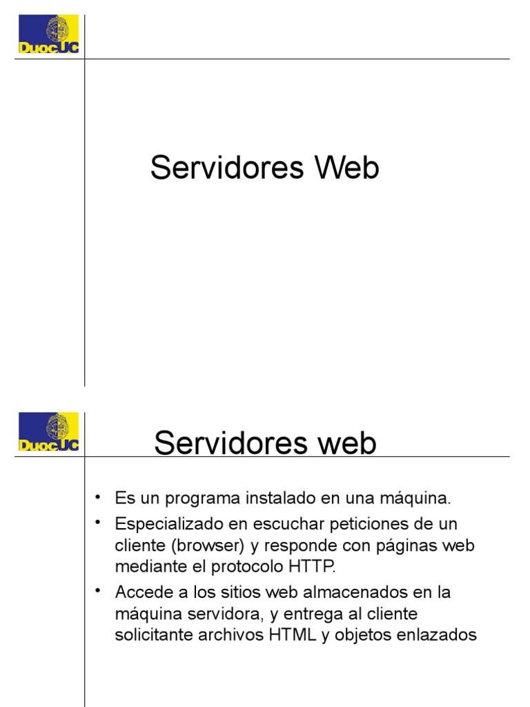 Servidores | PDF | Servidor web | Internet y web