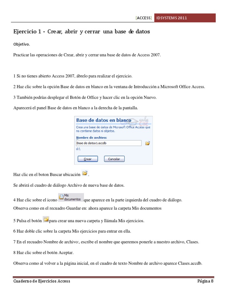 Taller Access | PDF | Point and Click | Archivo de computadora