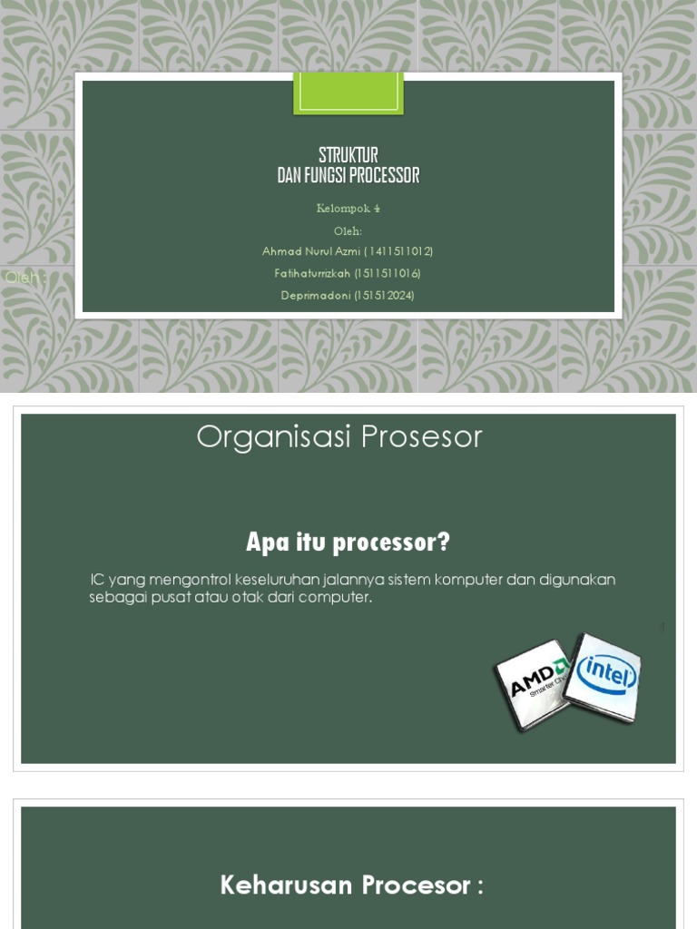 Struktur Dan Fungsi Procesor | PDF