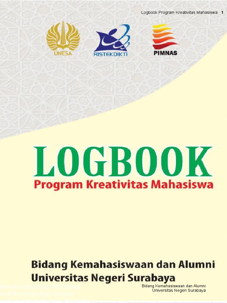 Logbook PKM Unesa: Panduan & Identitas | PDF | Ilmu Sosial