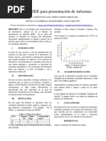 Formato Ieee para Presentación de Informes de Laboratorios | PDF | Física | Laboratorios