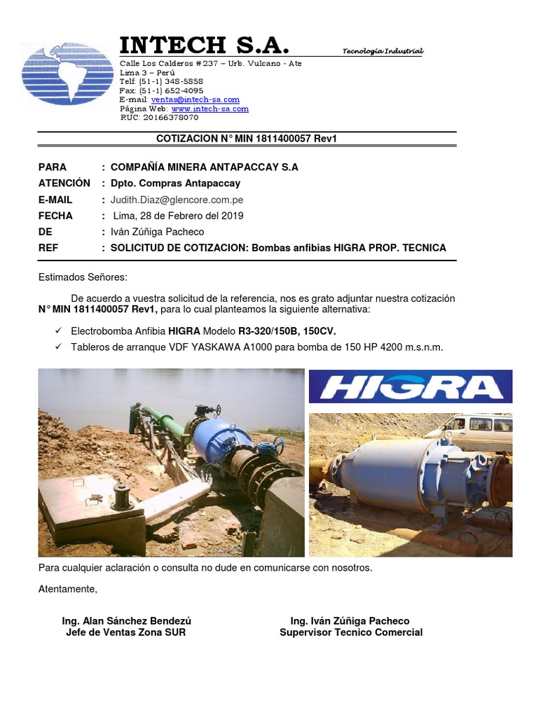 Bombas Higra | PDF | Acero | Hierro