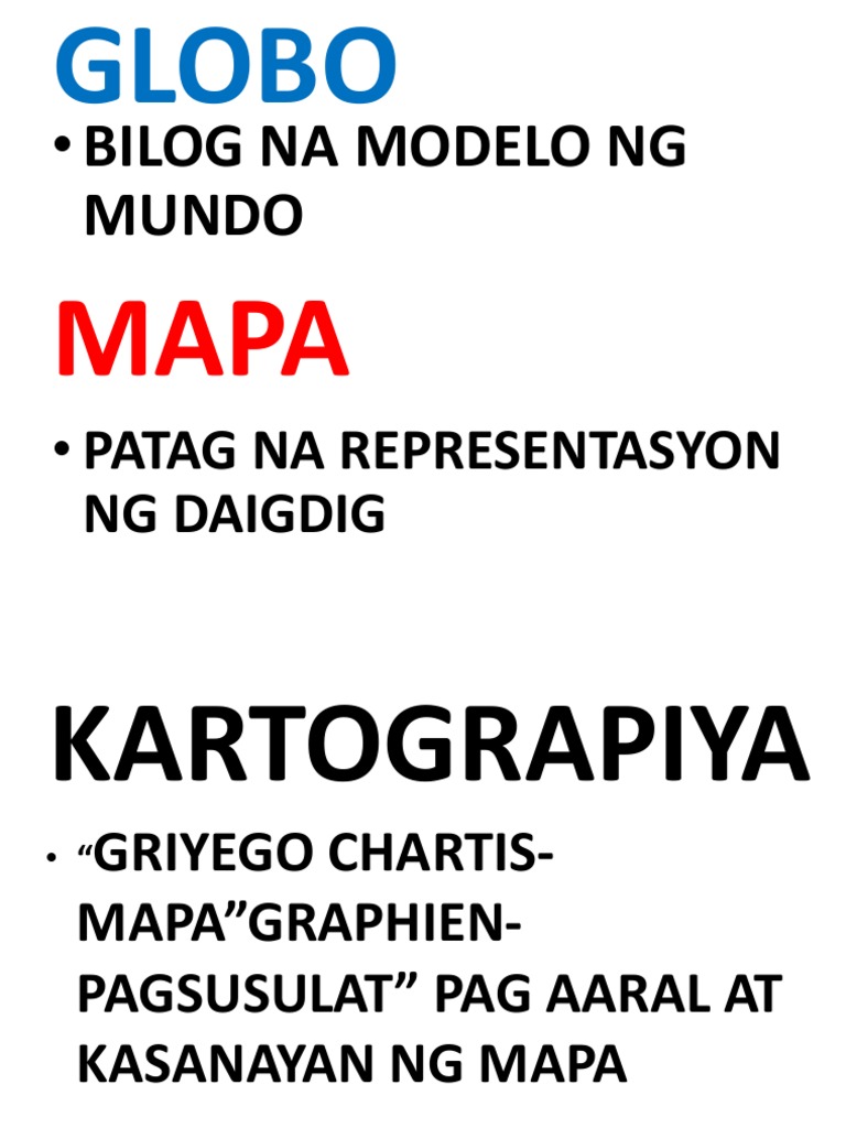 Globo at Mapa | PDF