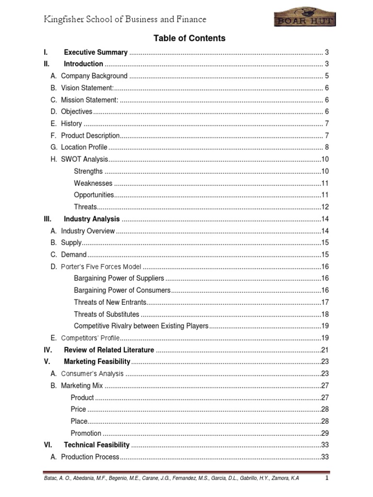 Feasib Study | PDF | Wild Boar | Pig