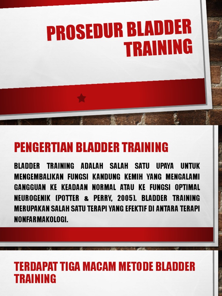 Prosedur Bladder Training | PDF