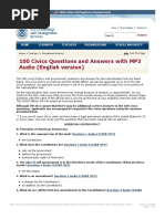 Civics Study Guide for U.S. Naturalization | PDF | Presidents Of The ...