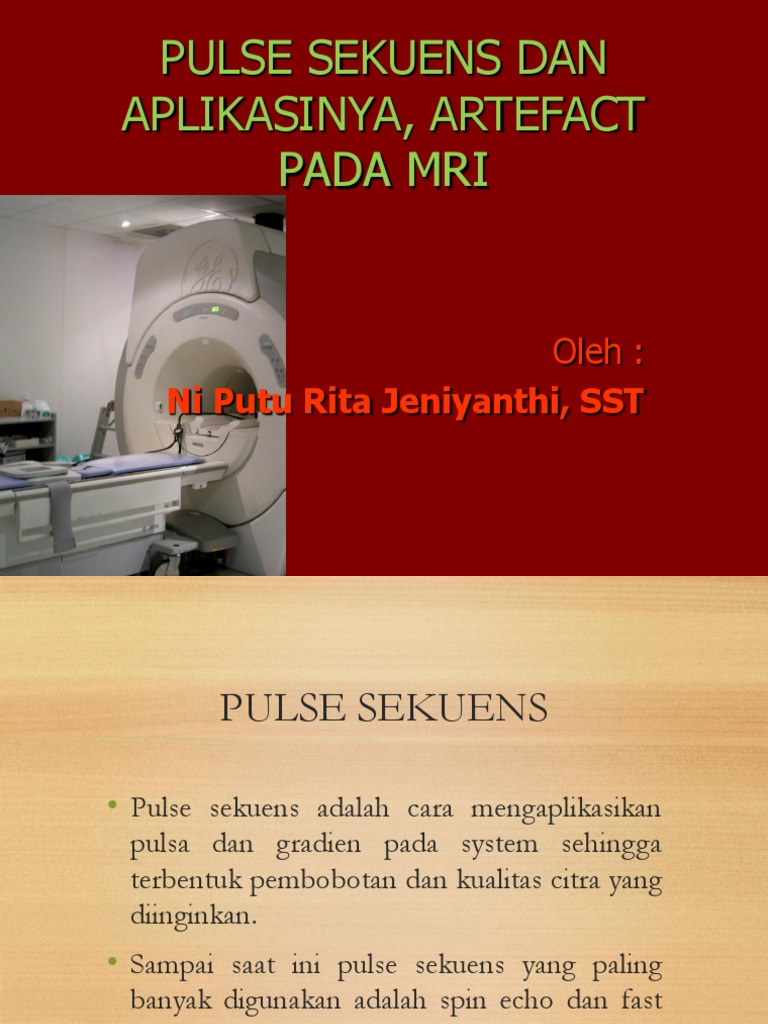 MRI PULSE SEQUENCE | PDF